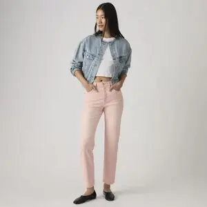 LEVI'S 501 Cropped Jeans - Chipped Sepia Rose