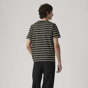 LEVI'S Original Housemark T-shirt - Andor Stripe Jet Black