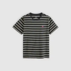 LEVI'S Original Housemark T-shirt - Andor Stripe Jet Black