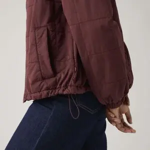 LEVI'S Box Quilted Relaxed Cotton Jacket - Port