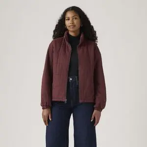LEVI'S Box Quilted Relaxed Cotton Jacket - Port