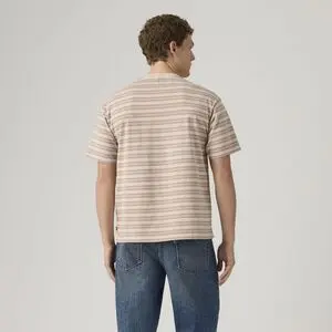 LEVI'S Authentic Red Tab Vintage Overdye T-shirt - Rheem Overdye Stripe Pumice Stone