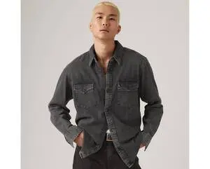 LEVI'S Relaxed Fit Western Shirt Chambray - Night Shadow Black Wash