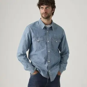 LEVI'S Relaxed Fit Western Shirt Chambray - Blue Dreams Chambray