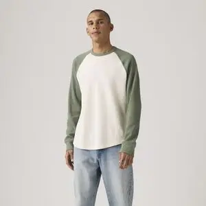 LEVI'S Thermal Raglan Crewneck T-shirt