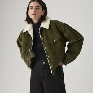 LEVI'S 90s Sherpa Trucker Jacket - Ivy Green