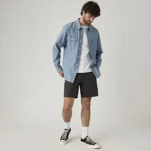 LEVI'S Xx Chino Authentic Relaxed Lightweight Twill 8" Shorts - Dark Phantom