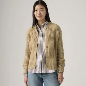 LEVI'S Luna Shell Button Cardigan - Heather Caramel