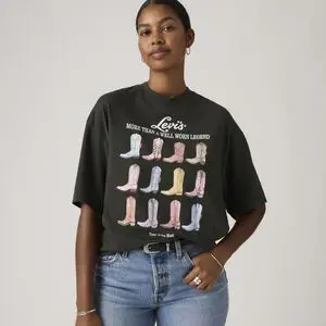 LEVI'S Graphic Short Stack Tee T-shirt - Tee All The Boots
