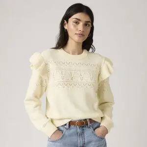 LEVI'S Shane Flutter Sleeve Sweater - Tofu