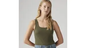 LEVI'S Essential Rib Tank Top - Olive Night