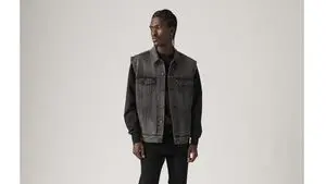 LEVI'S Relaxed Fit Trucker Jacket Vest