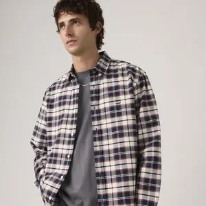 LEVI'S Authentic Button-down Shirt - Atila Plaid Dress Blues