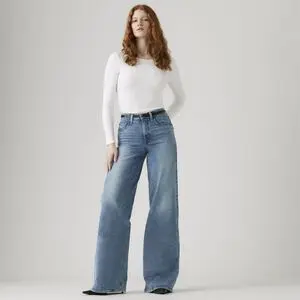 Women's Premium Denim Wide Leg Jeans