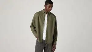 LEVI'S Authentic Button-down Shirt - Cycle Olive Garment Dye