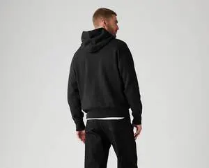 LEVI'S Authentic Garment Dyed Relaxed Fit Hoodie - Black Agate