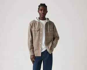 LEVI'S Plaid Hooded Classic Worker Shirt