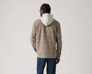 LEVI'S Plaid Hooded Classic Worker Shirt