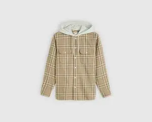 LEVI'S Plaid Hooded Classic Worker Shirt