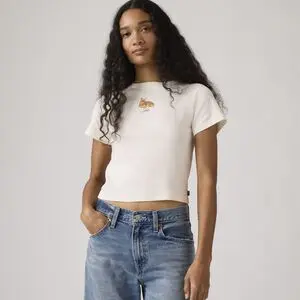 LEVI'S Graphic Essential Sporty Tee T-shirt - Bambi Egret