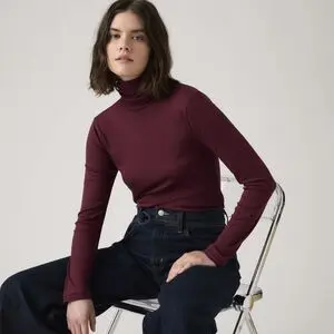 LEVI'S Dreamy Turtleneck Top - Tawny Port