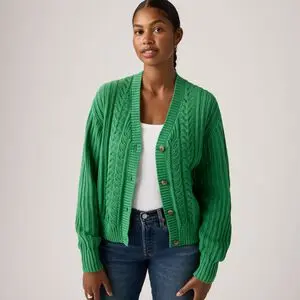 LEVI'S Snowflake Cardigan - Pine Green