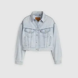 LEVI'S Shrunken '90s Linen+ Denim Lightweight Trucker Jacket