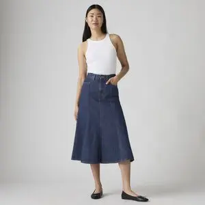 LEVI'S Fit And Flare Skirt - Ninth Life Stonewash
