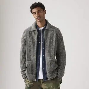 LEVI'S Telegraph Zip Cardigan - Quarry
