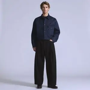 Men's Pleated Jeans