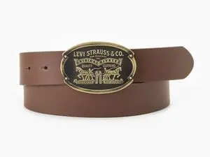LEVI'S Billy Plaque Belt - Brown