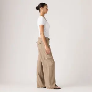 LEVI'S Baggy Dad Cargo Pants - Drapey Pine Bark Gd