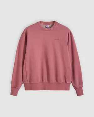 LEVI'S Authentic Crewneck Garment Dye Sweatshirt - Garment Dye Roan Rouge