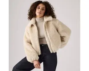 LEVI'S Elle Sherpa Jacket - White Swan