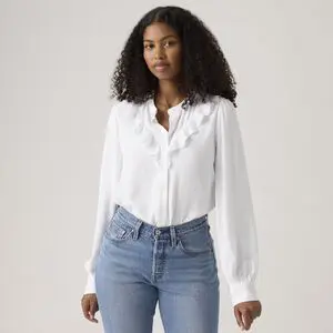 LEVI'S Jane Eyelet Blouse - Bright White
