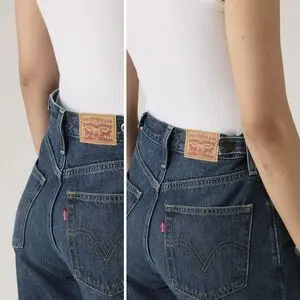 LEVI'S Cinch Mid-thigh Denim Shorts