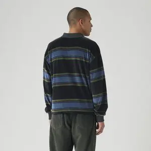 LEVI'S Velour Rugby Polo Sweatshirt
