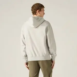 LEVI'S Authentic Full Zip Garment Dye Sweatshirt - Light Grey Heather