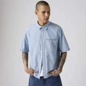 LEVI'S Short-sleeve Zandt Boxy Shirt - Charlie Light Chambray