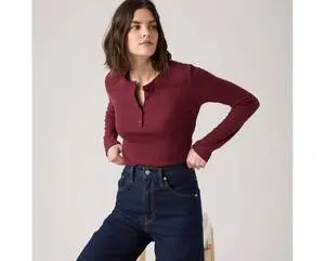 LEVI'S Dana Henley - Tawny Port