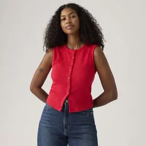 LEVI'S Rory Button-up Top - True Red