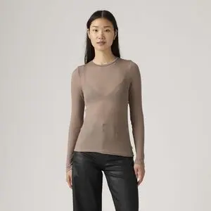 LEVI'S Sheer Long-sleeve Layering Top