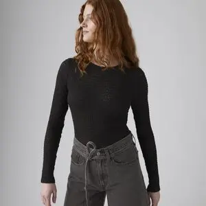 LEVI'S Anika Crewneck Top - Anthracite Night