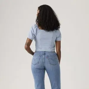 LEVI'S Kierra Short-sleeve Denim Blouse
