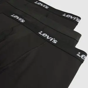 LEVI'S Solid Basic Boxer Briefs - Black
