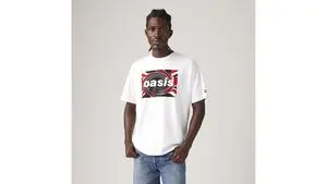LEVI'S Oasis Band T-shirt - Oasis Union Jack White