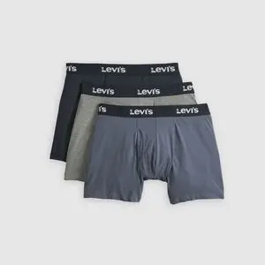 LEVI'S Solid Basic Boxer Briefs (3-pack) Navy