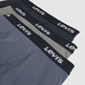 LEVI'S Solid Basic Boxer Briefs - Navy