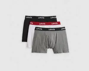 LEVI'S Solid Basic Boxer Briefs - Black/ White/ Grey