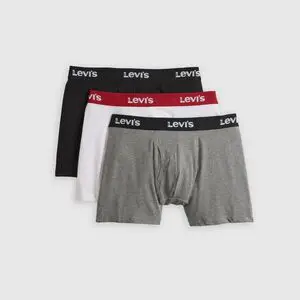 LEVI'S Solid Basic Boxer Briefs - Black/white/grey